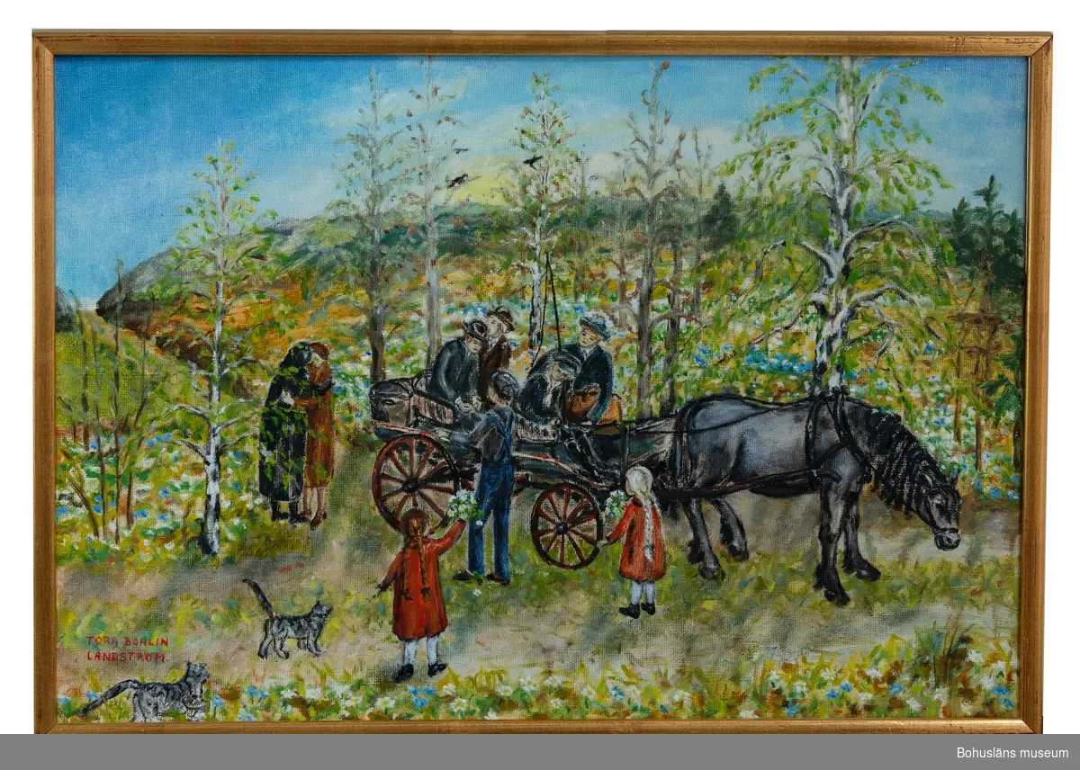 Augustarna reser till Amerika [Oljemålning] -Bohusläns museum ...