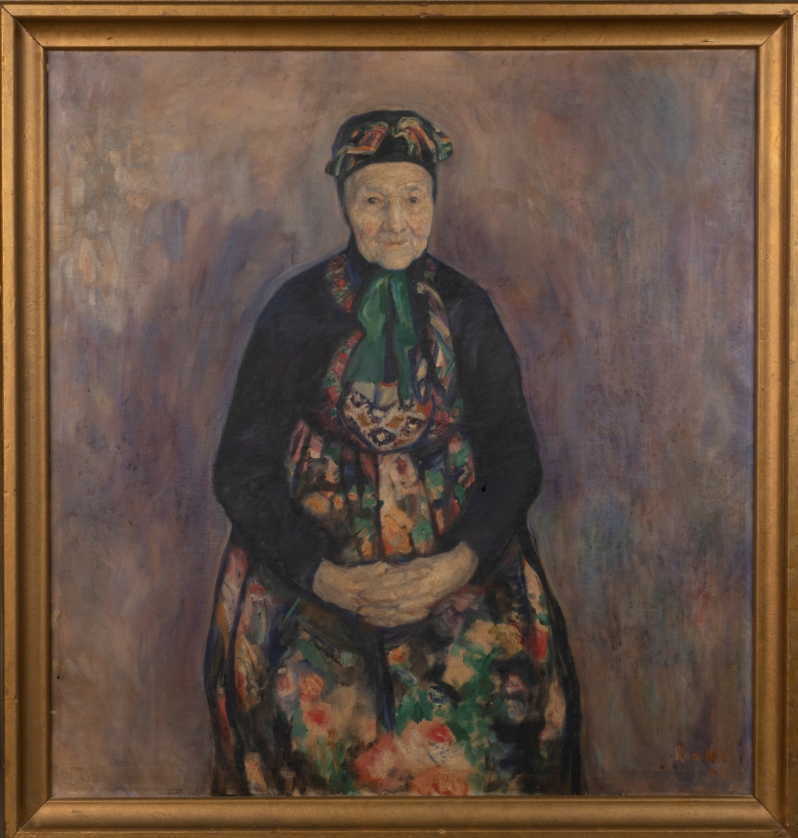 Portrett av Kari Heie [Maleri] -Sigdal Museum / DigitaltMuseum