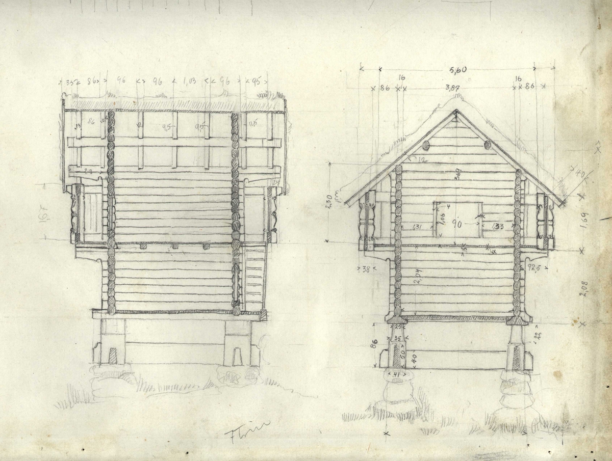 Tegning -Norsk Folkemuseum / DigitaltMuseum
