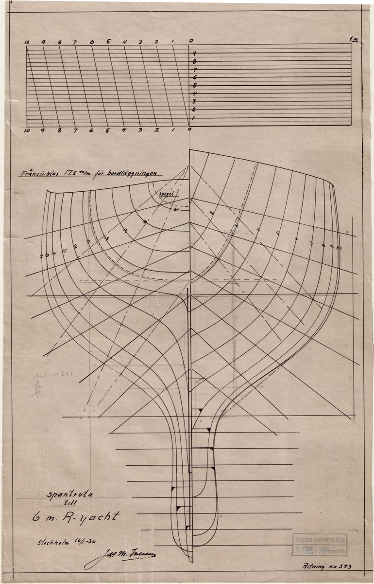 Ritning -Sjöhistoriska museet / DigitaltMuseum