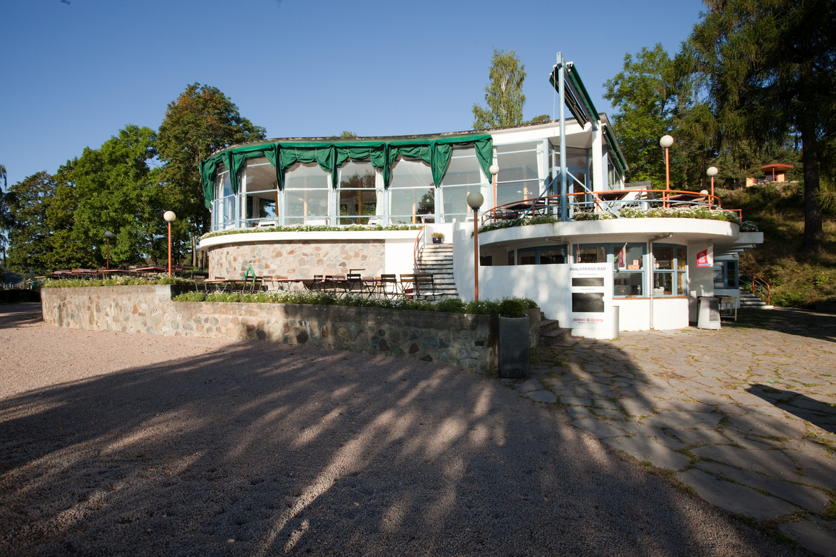 HVALSTRAND BAD, HVALSTRAND RESTAURANT -Museene i Akershus / DigitaltMuseum