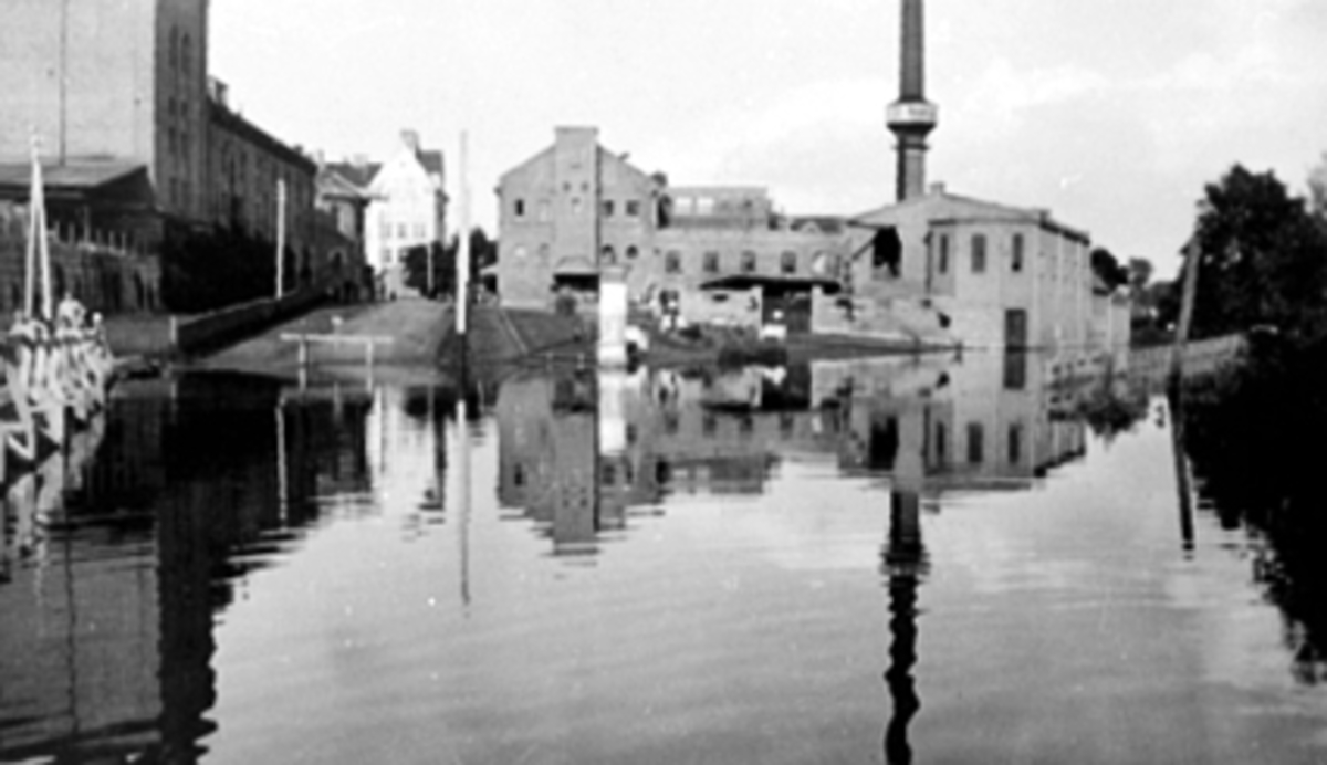 Hamar, Storhamargata 61, Hamar bryggeri, Mjøsflommen 1927, flommen 1927 ...