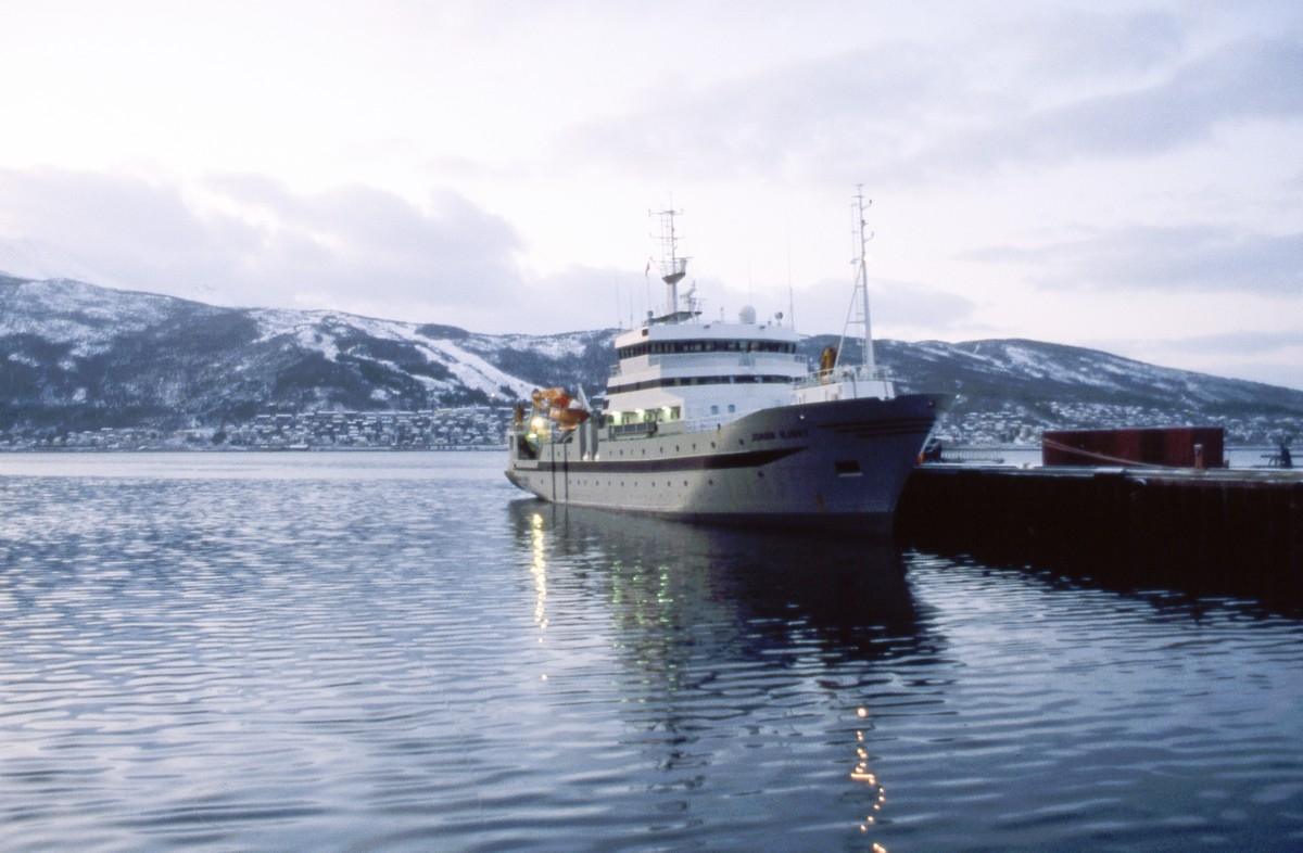 Havforskningsfartøyet Johan Hjort til kai ved pir 1 narvik havn ...