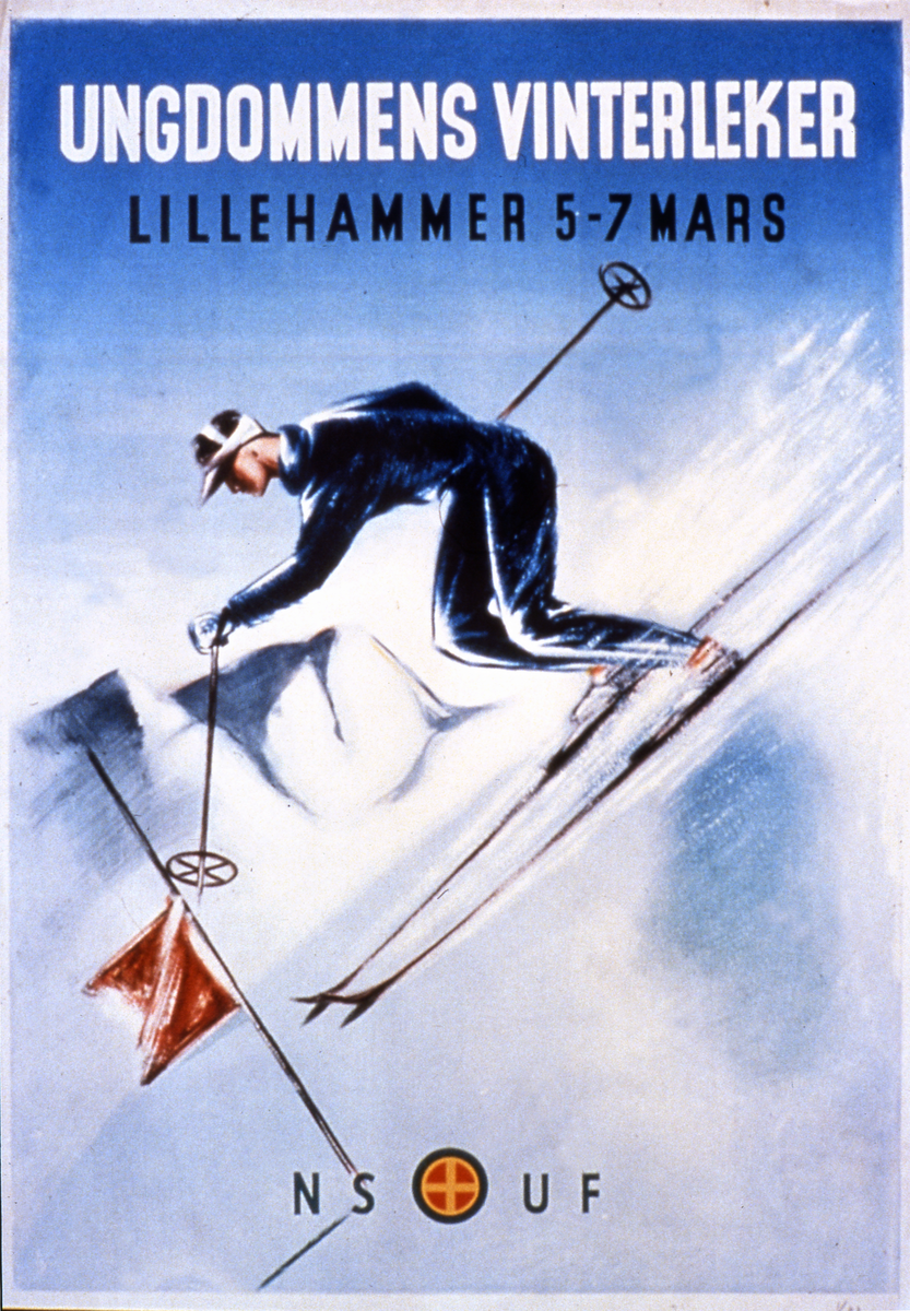 Andre verdenskrig, propaganda plakat for Nasjonal Samling, Ungdommens ...