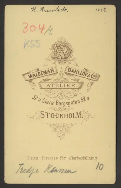 Thore Harald Brunstedt ant .v. KSS 1880 -Marinmuseum / DigitaltMuseum