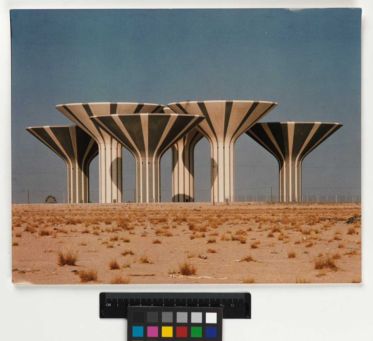 Kuwait water distribution project. Exterior of water tower. -ArkDes ...